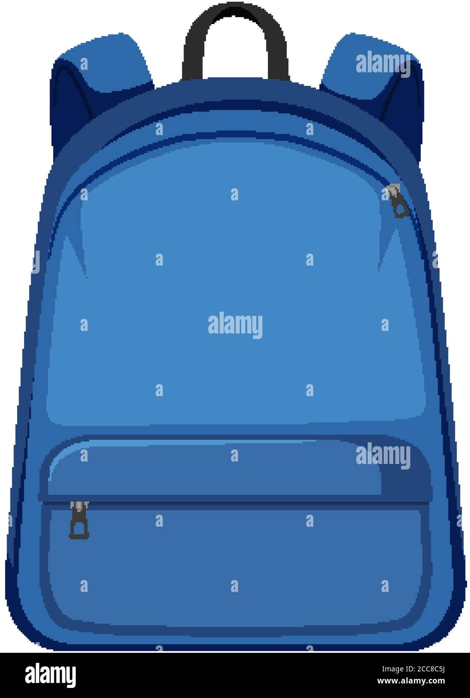 Isolated backpack on white background illustration Stock Vector Image ...