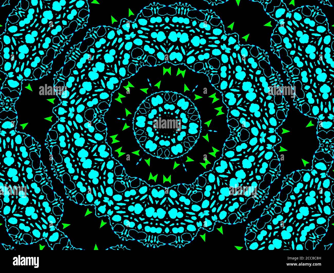 blue color drawing in kaleidoscope pattern - blue color drawing in ...