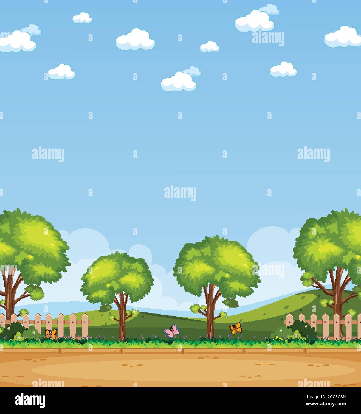 Vertical sightseeing scenery daytime Stock Vector Images - Alamy