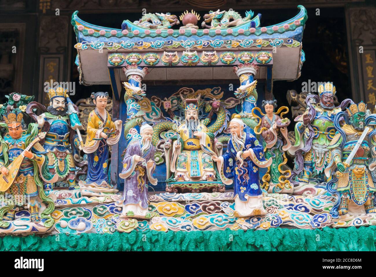 Statue at Songshan Ciyou Temple in Songshan District, Taipei, Taiwan ...