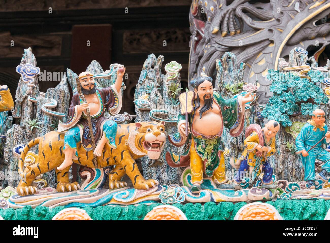 Statue at Songshan Ciyou Temple in Songshan District, Taipei, Taiwan ...