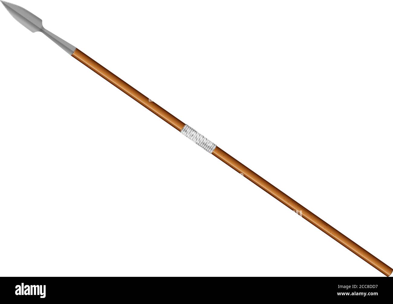 Battle spear on a white background. Vector illustration Stock Vector ...