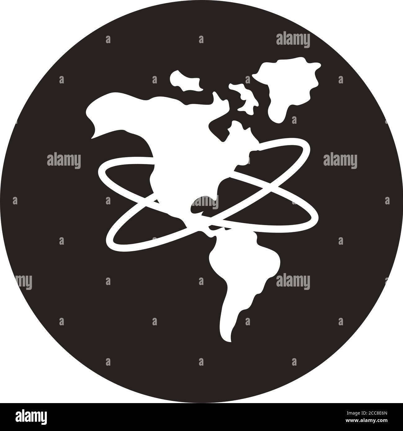 american continent map block style icon vector illustration design ...