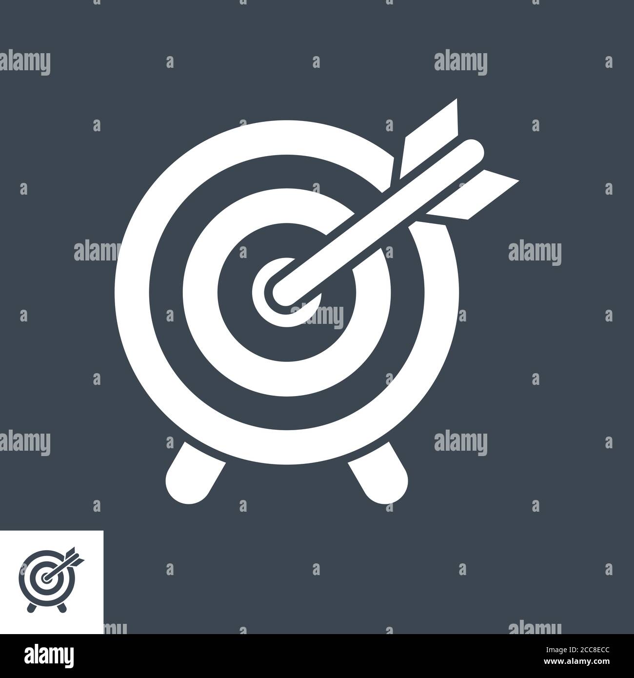 Target Glyph Vector Icon Stock Vector Image & Art - Alamy