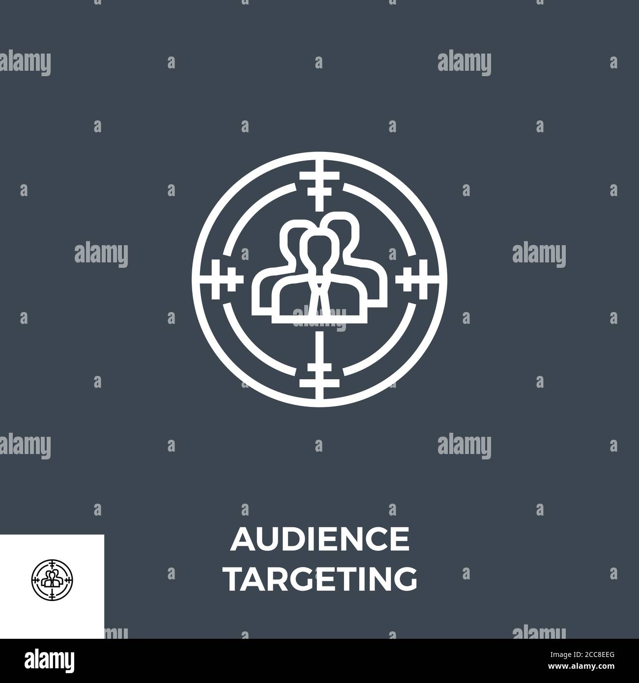 Audience Targeting Icon Vector Stock Vector Image & Art - Alamy
