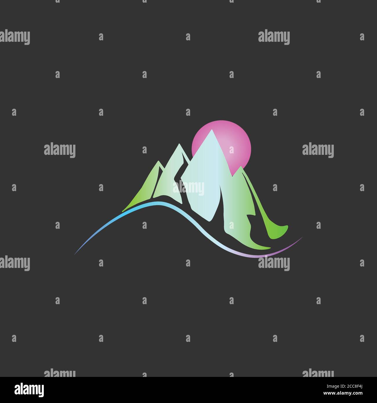 mountain abstract icon Stock Vector Image & Art - Alamy