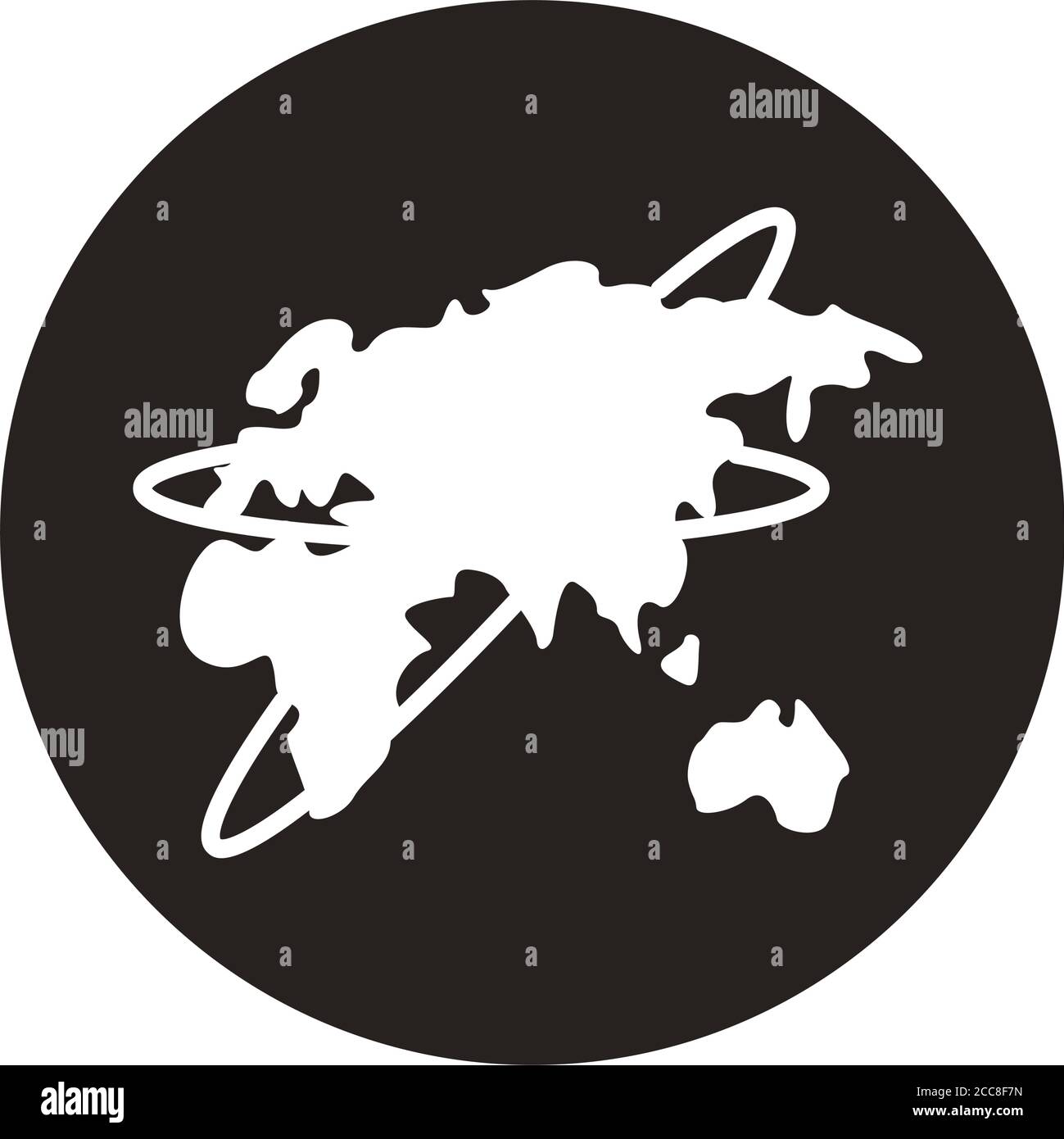 old continents maps block style icon vector illustration design Stock ...