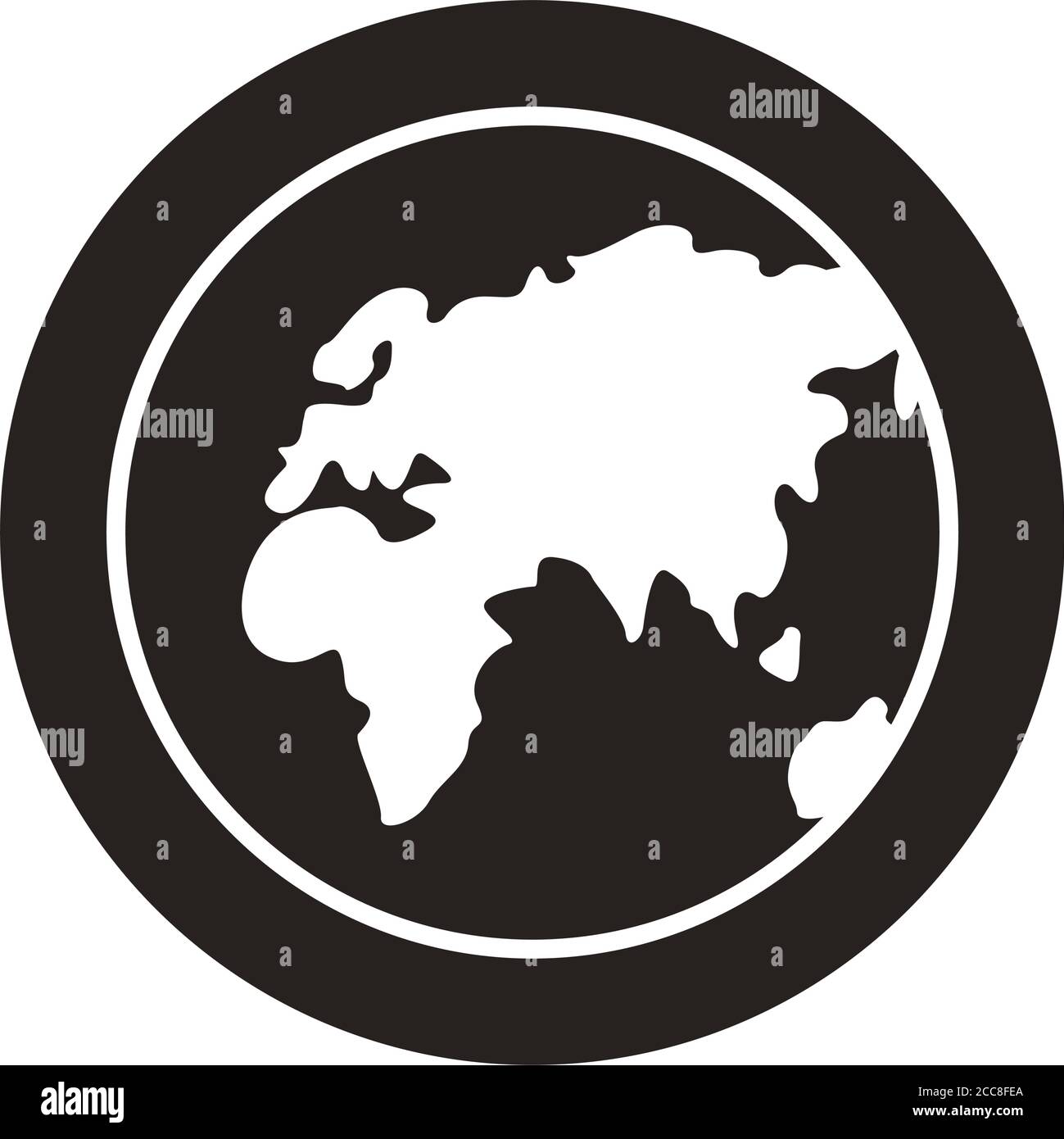 Old map of continents Stock Vector Images - Alamy
