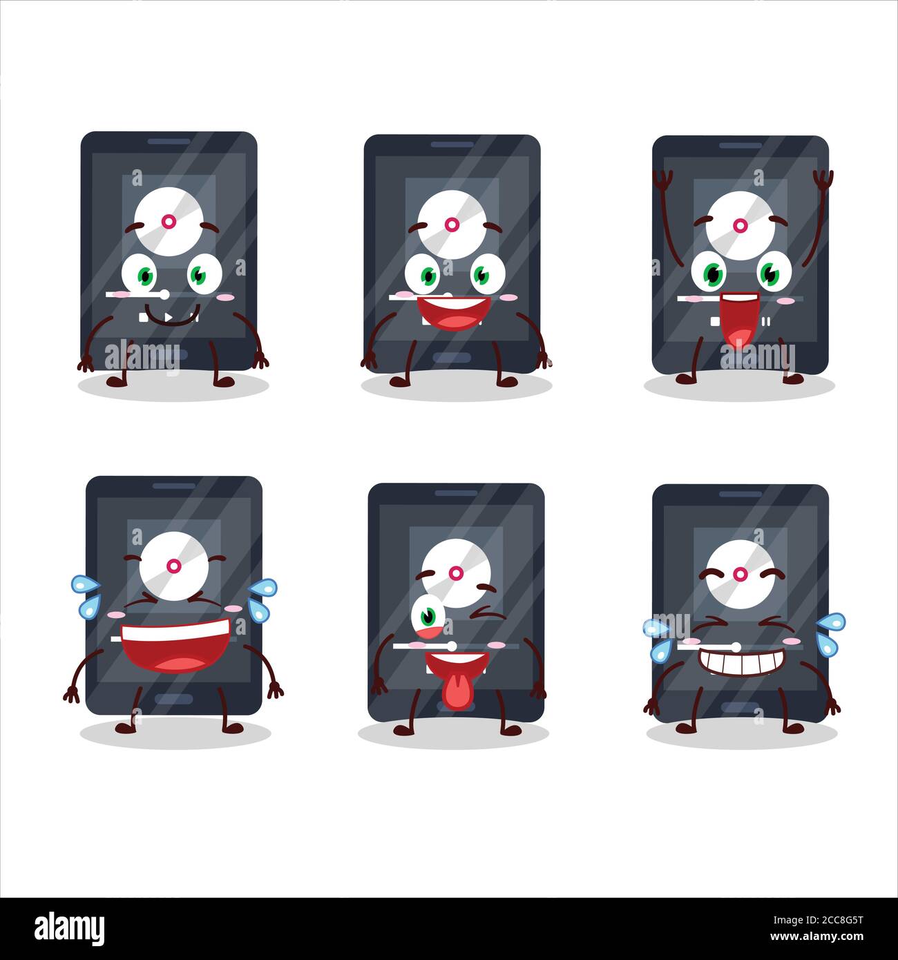 Cartoon character of ipod music with smile expression Stock Vector ...