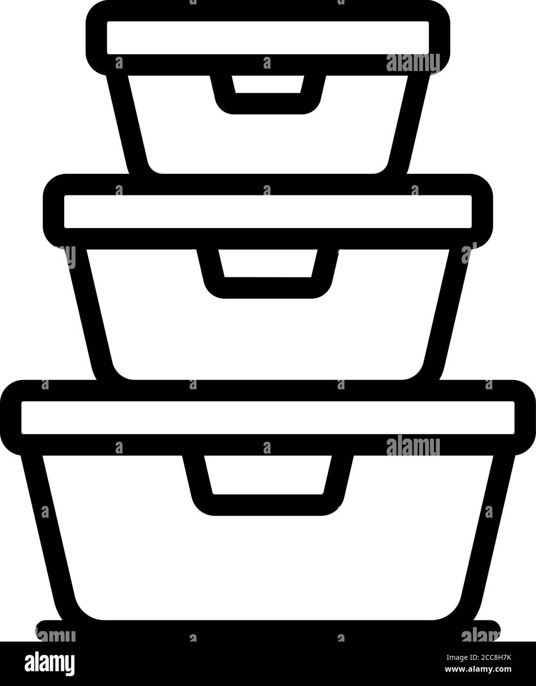 School lunch food boxes Stock Vector Images - Alamy