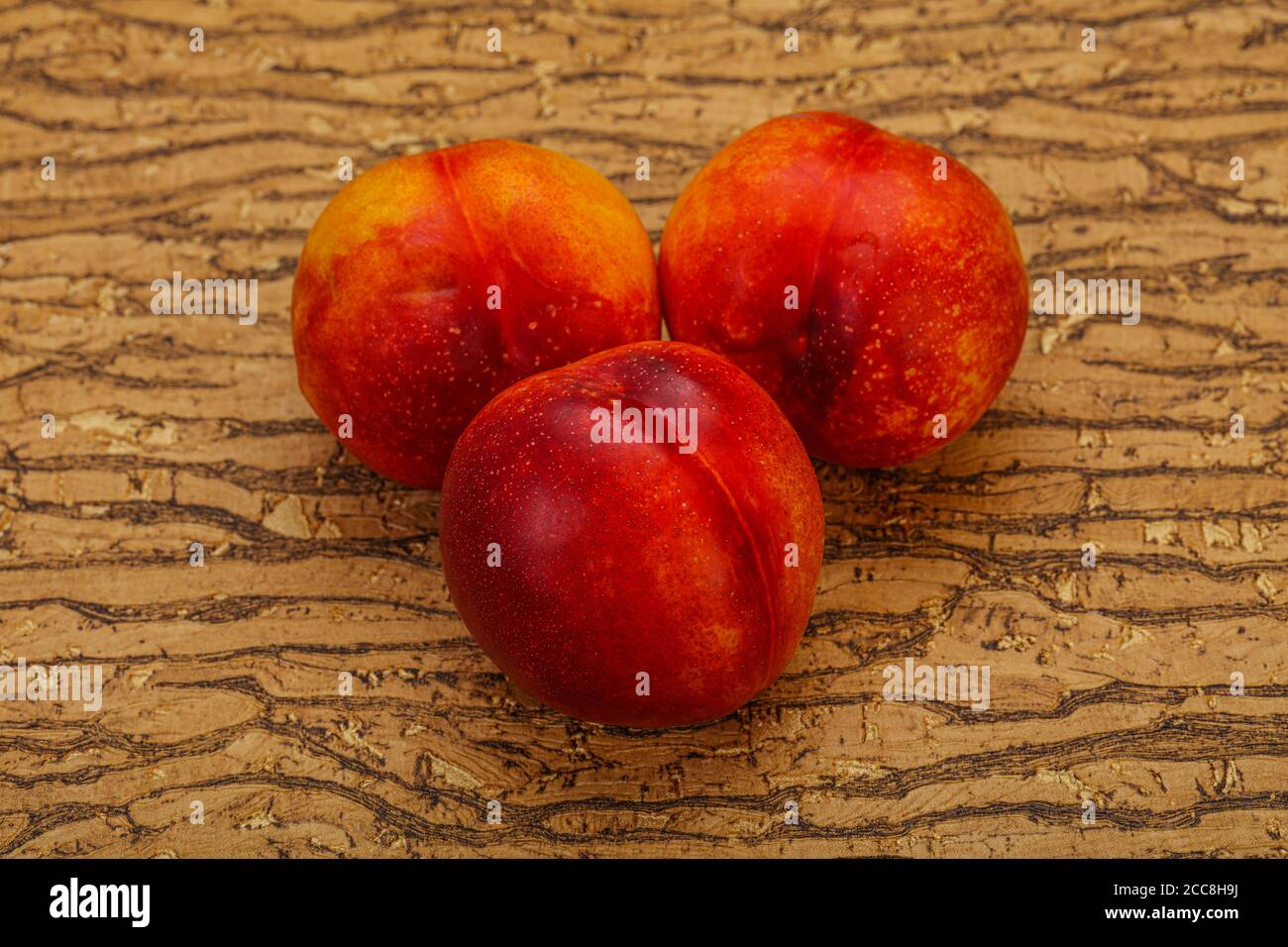 Ripe sweet tasty red Nectarine fruit Stock Photo - Alamy