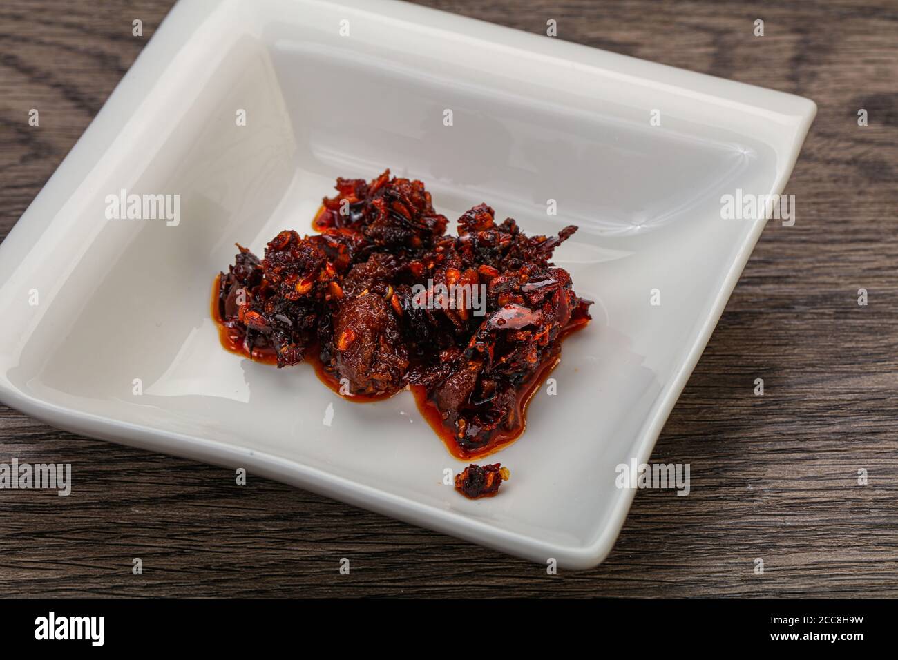 Vietnamese Fried chili pepper sauce with oil Stock Photo - Alamy