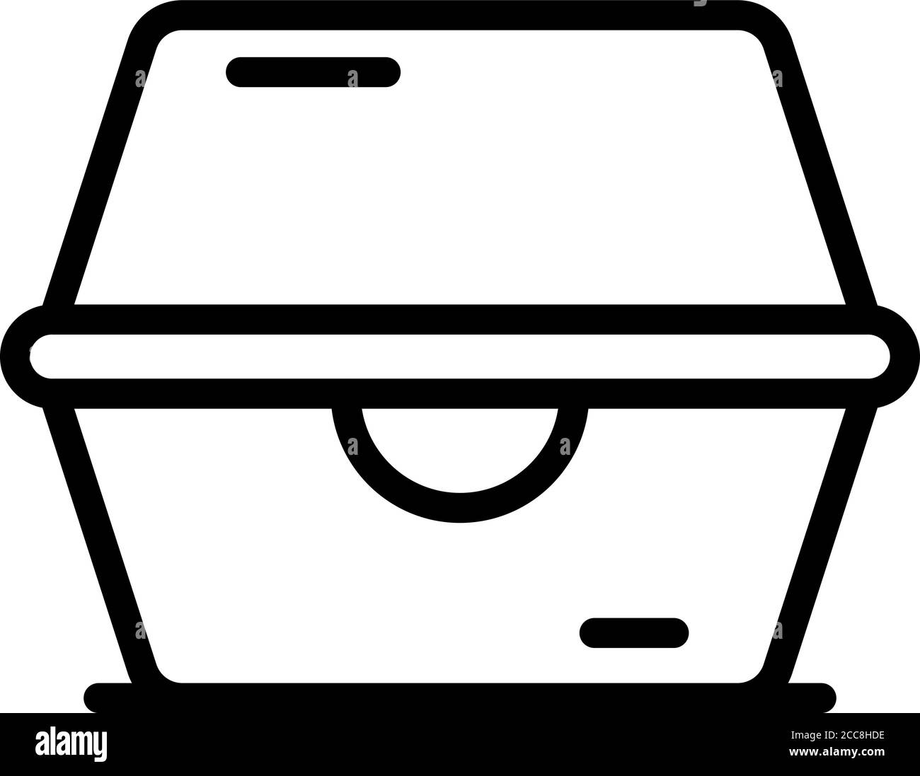 Meal box icon, outline style Stock Vector Image & Art - Alamy