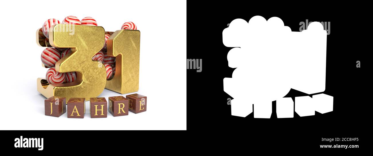Happy birthday number 31 greeting hi-res stock photography and images ...