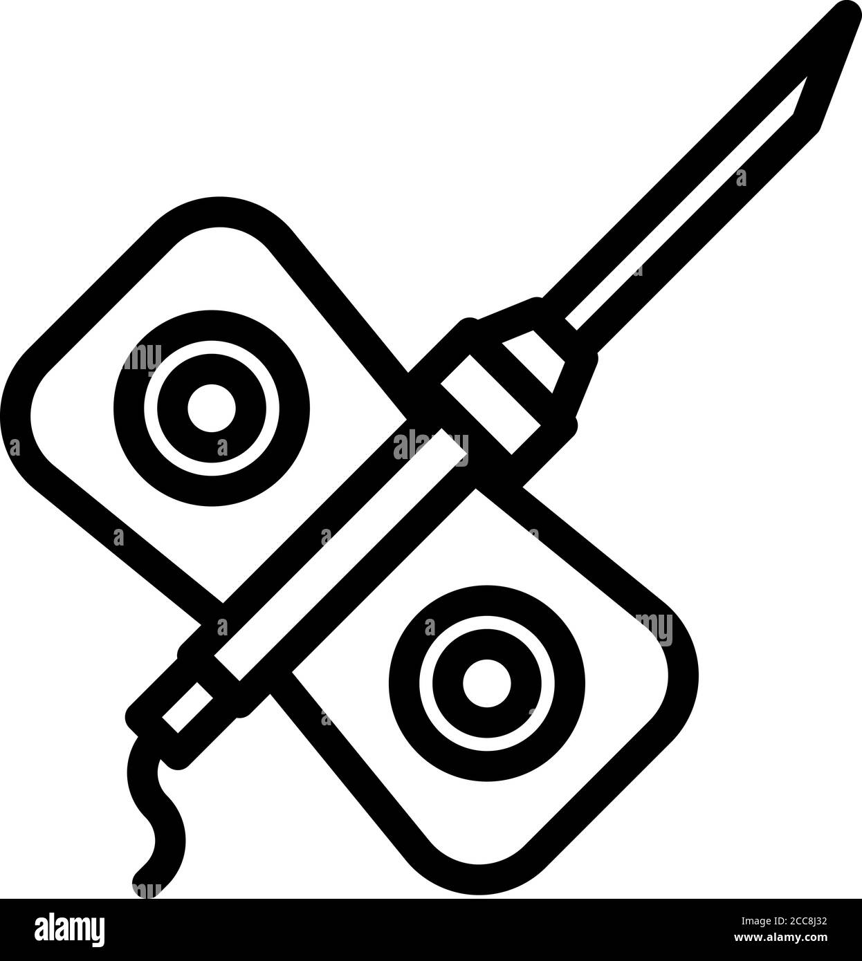 Urinary catheter icon, outline style Stock Vector Image & Art - Alamy