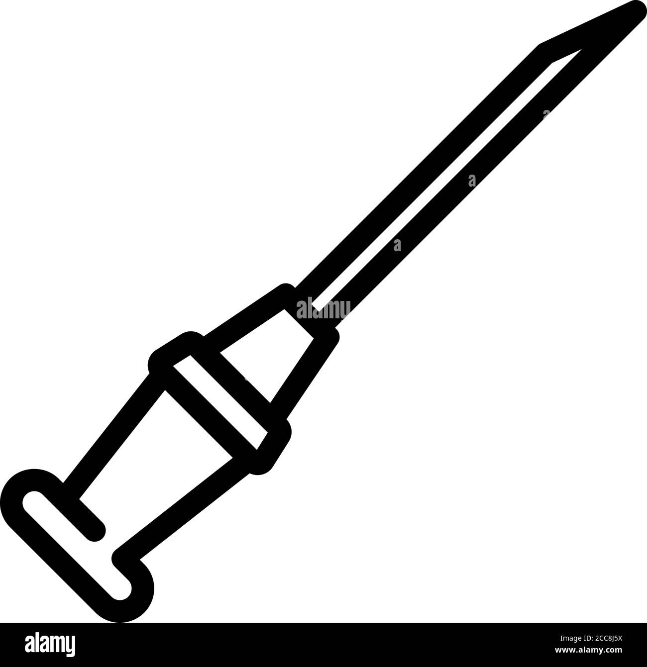 Medical catheter device icon, outline style Stock Vector Image & Art ...