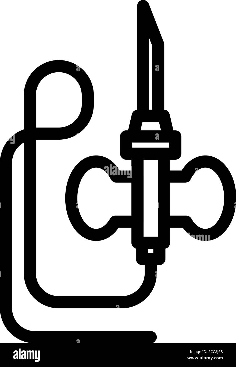 Catheter icon, outline style Stock Vector Image & Art - Alamy