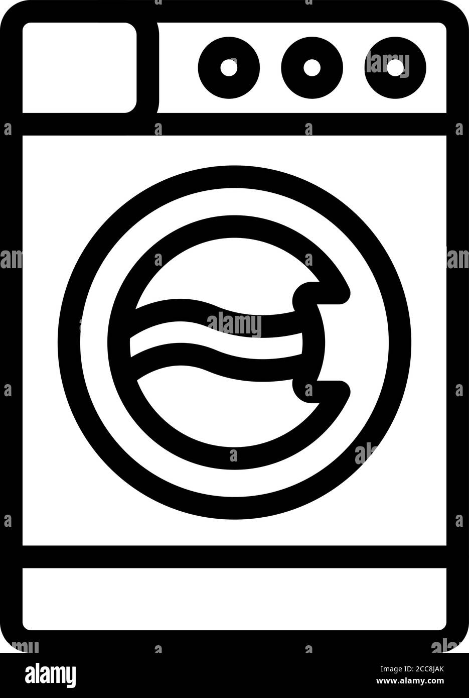 Laundry machine icon, outline style Stock Vector Image & Art - Alamy