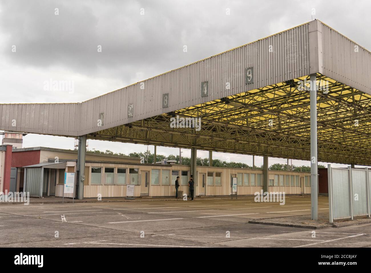 Marienborn, memorial to german division. Old border crossing turned ...