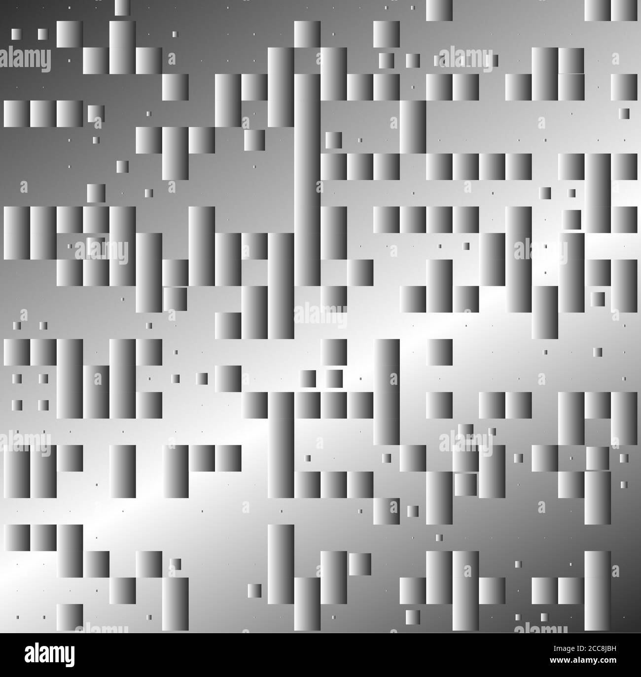 abstract metal background with cubes and cylinders Stock Photo - Alamy