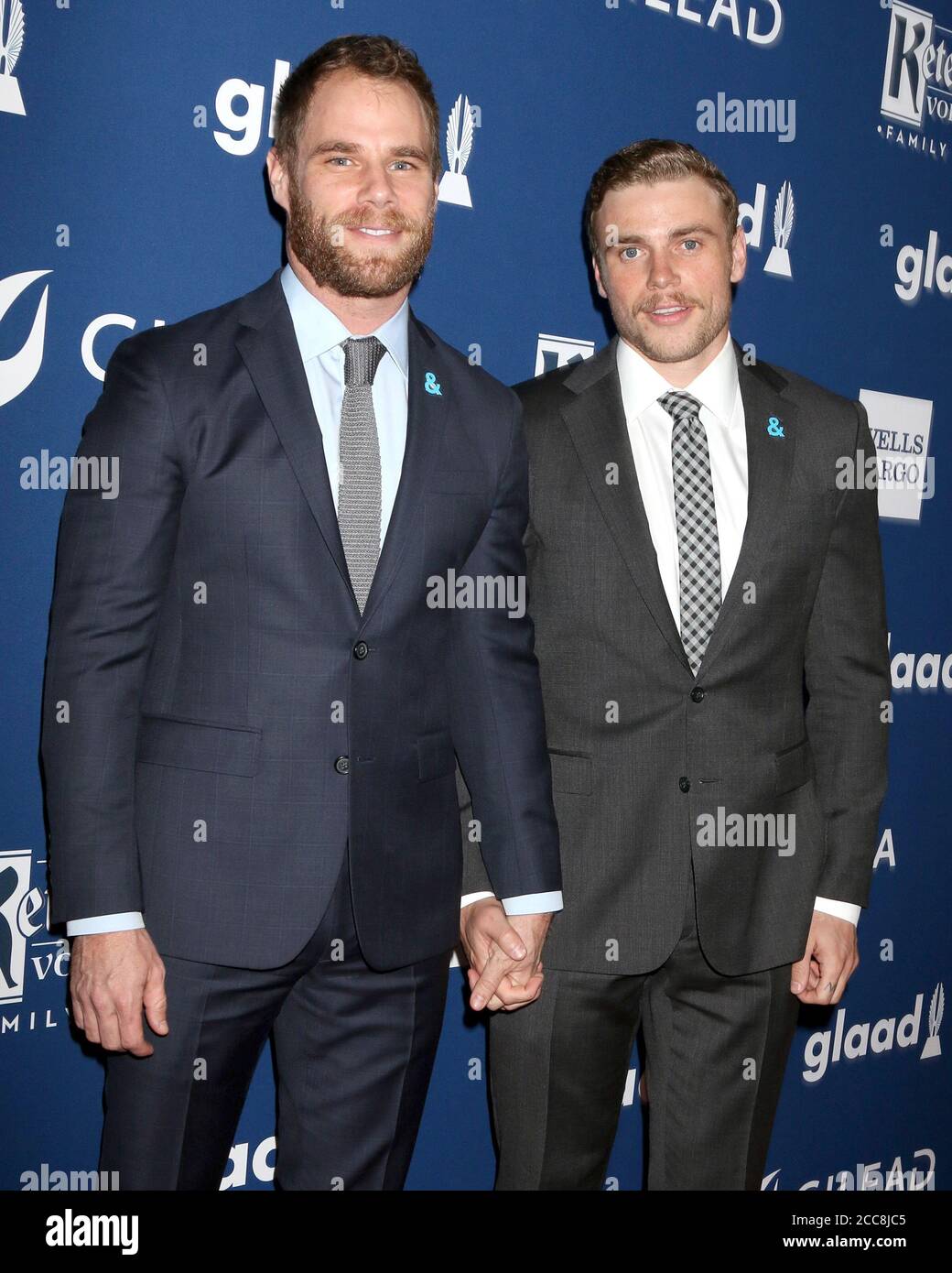 LOS ANGELES - APR 12: Matthew Wilkas, Gus Kenworthy at GLAAD Media ...