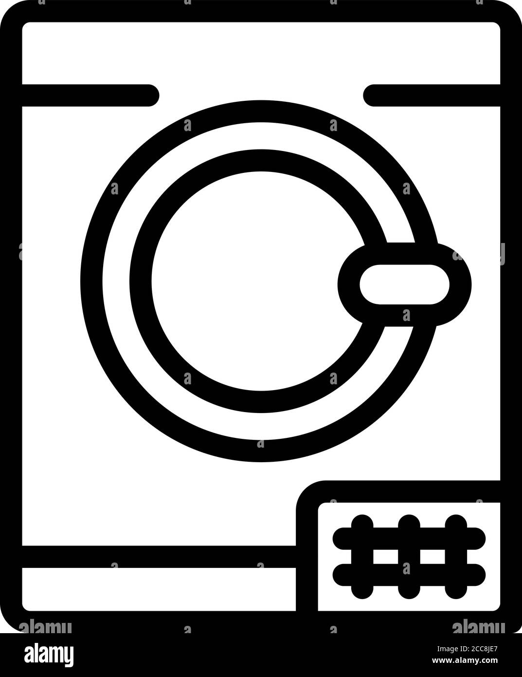 Dryer machine icon, outline style Stock Vector Image & Art - Alamy