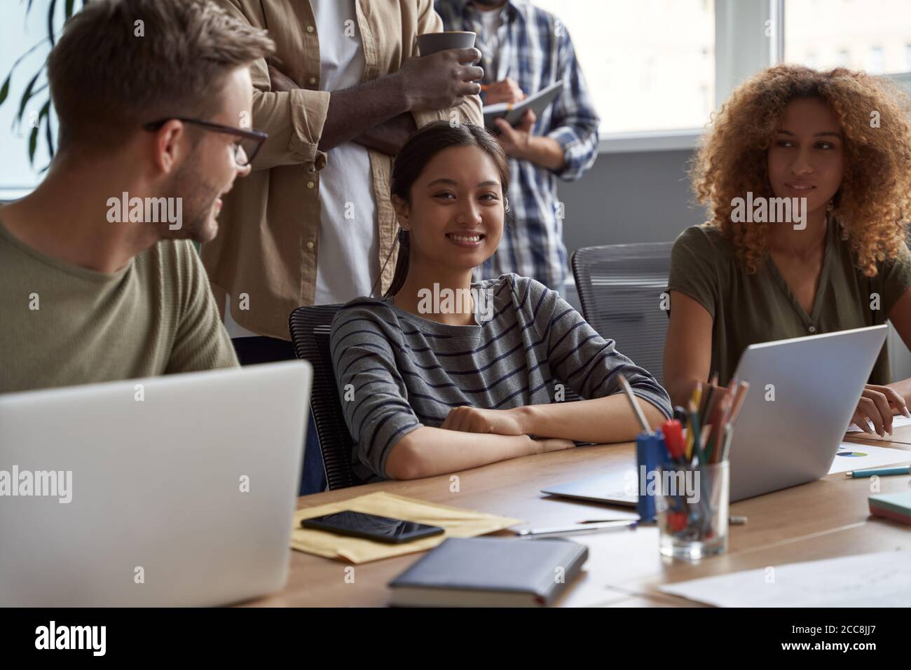 Asian female talking web camera hi-res stock photography and images - Alamy