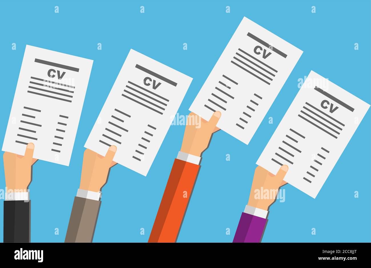 Resumes vector vectors hi-res stock photography and images - Alamy