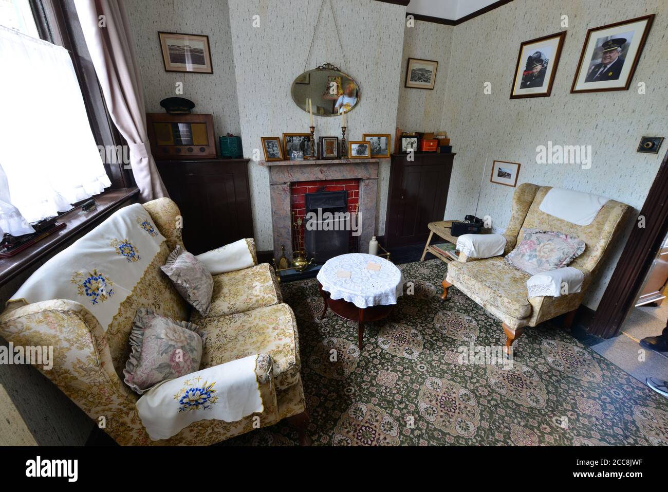 Station masters lounge at Corfe Castle station Stock Photo - Alamy