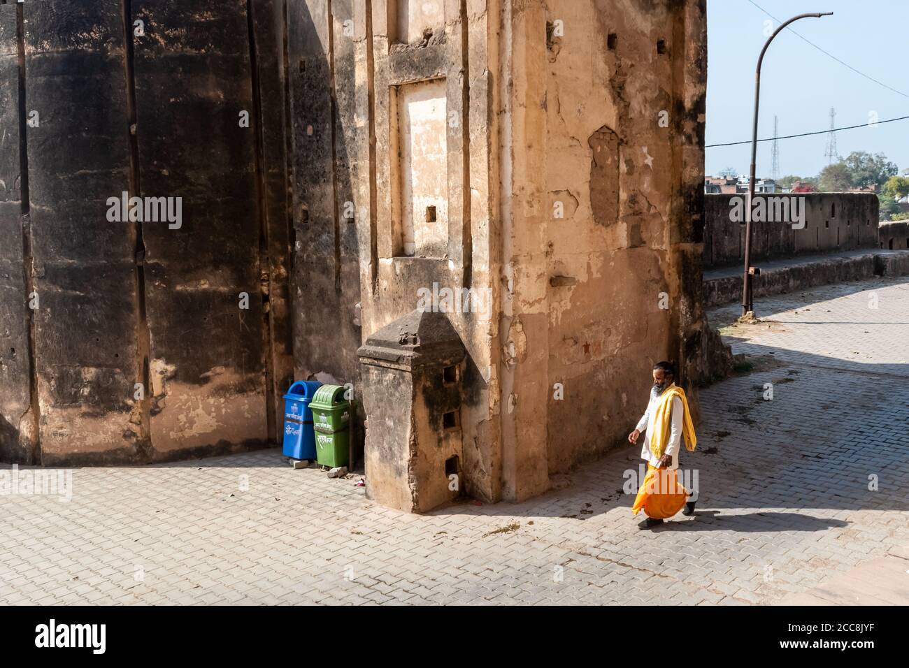Orchha, Madhya Pradesh, India - March 2019: An Indian hermit in ...