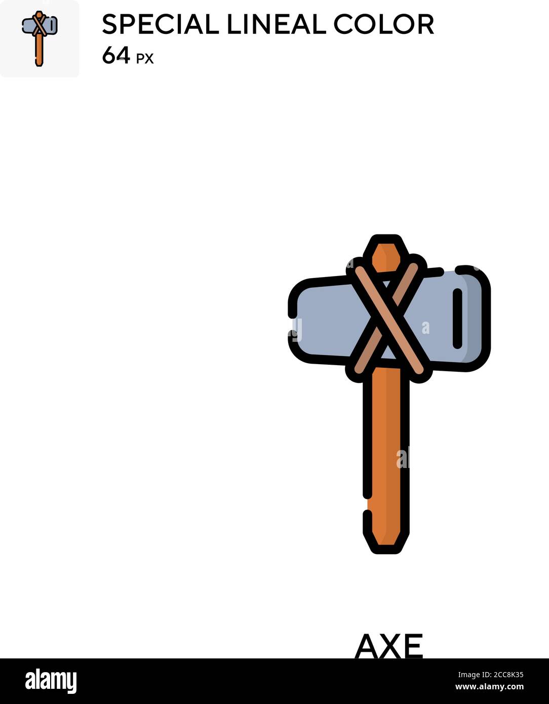 Axe Special lineal color vector icon. Illustration symbol design ...