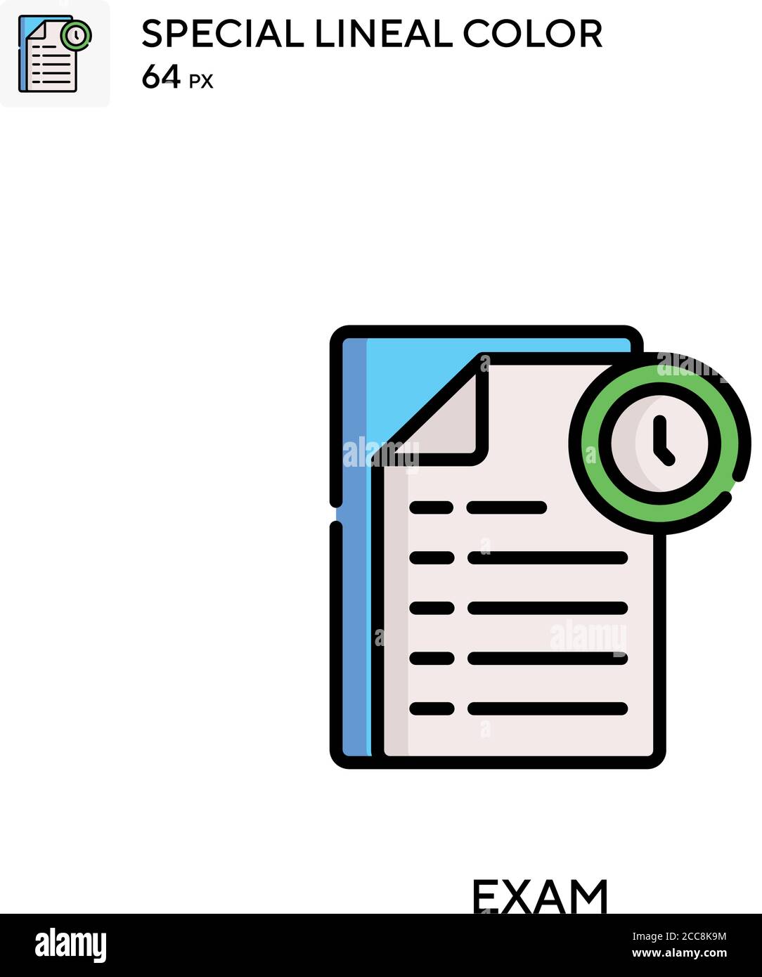 Exam Special lineal color vector icon. Illustration symbol design ...