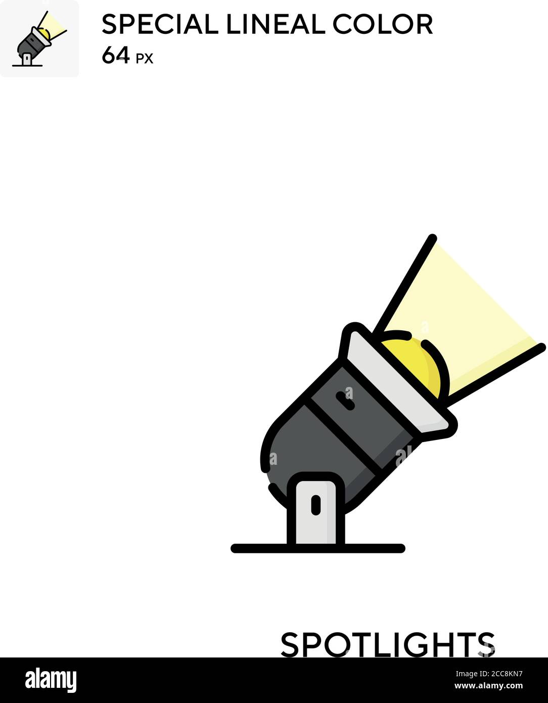 Spotlights Special lineal color vector icon. Illustration symbol design ...
