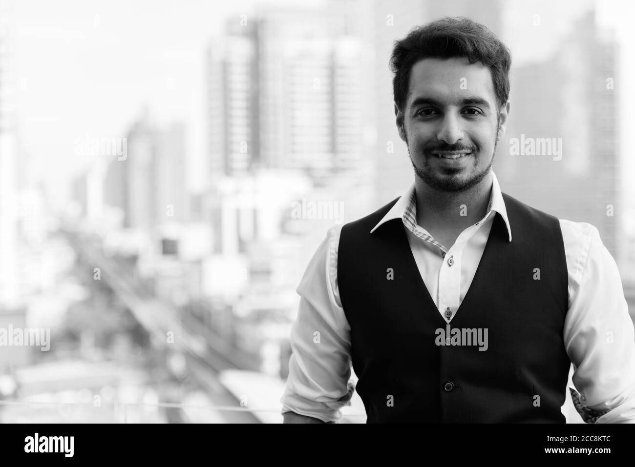 Indian rooftop view Black and White Stock Photos & Images - Alamy