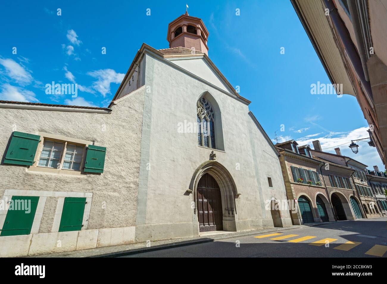 Switzerland, Vaud Canton, Coppet, Protestant Temple Stock Photo - Alamy