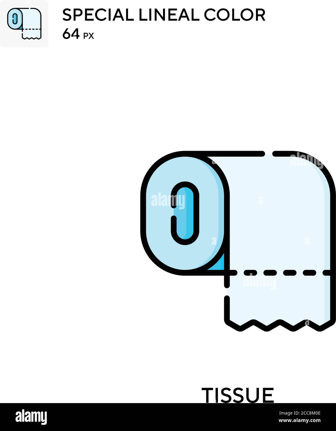 Tissue Special lineal color vector icon. Illustration symbol design ...