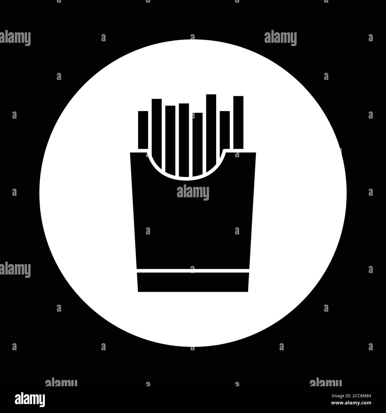 Potato chips vector logo icon hi-res stock photography and images - Alamy