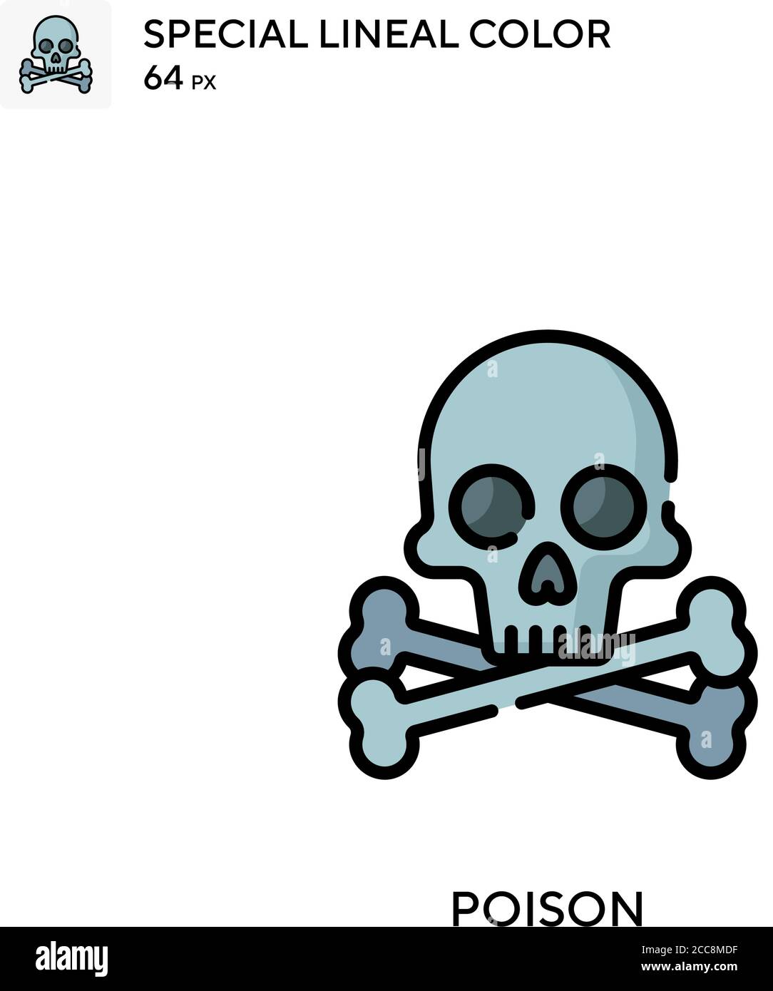 Poison Special lineal color vector icon. Illustration symbol design ...