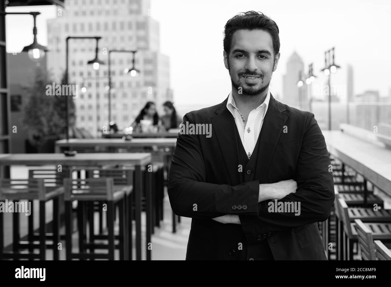 Indian rooftop view Black and White Stock Photos & Images - Alamy