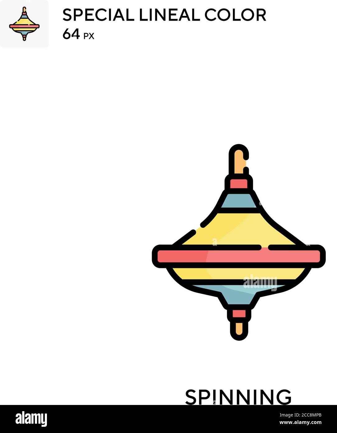 Spinning Special lineal color vector icon. Illustration symbol design ...