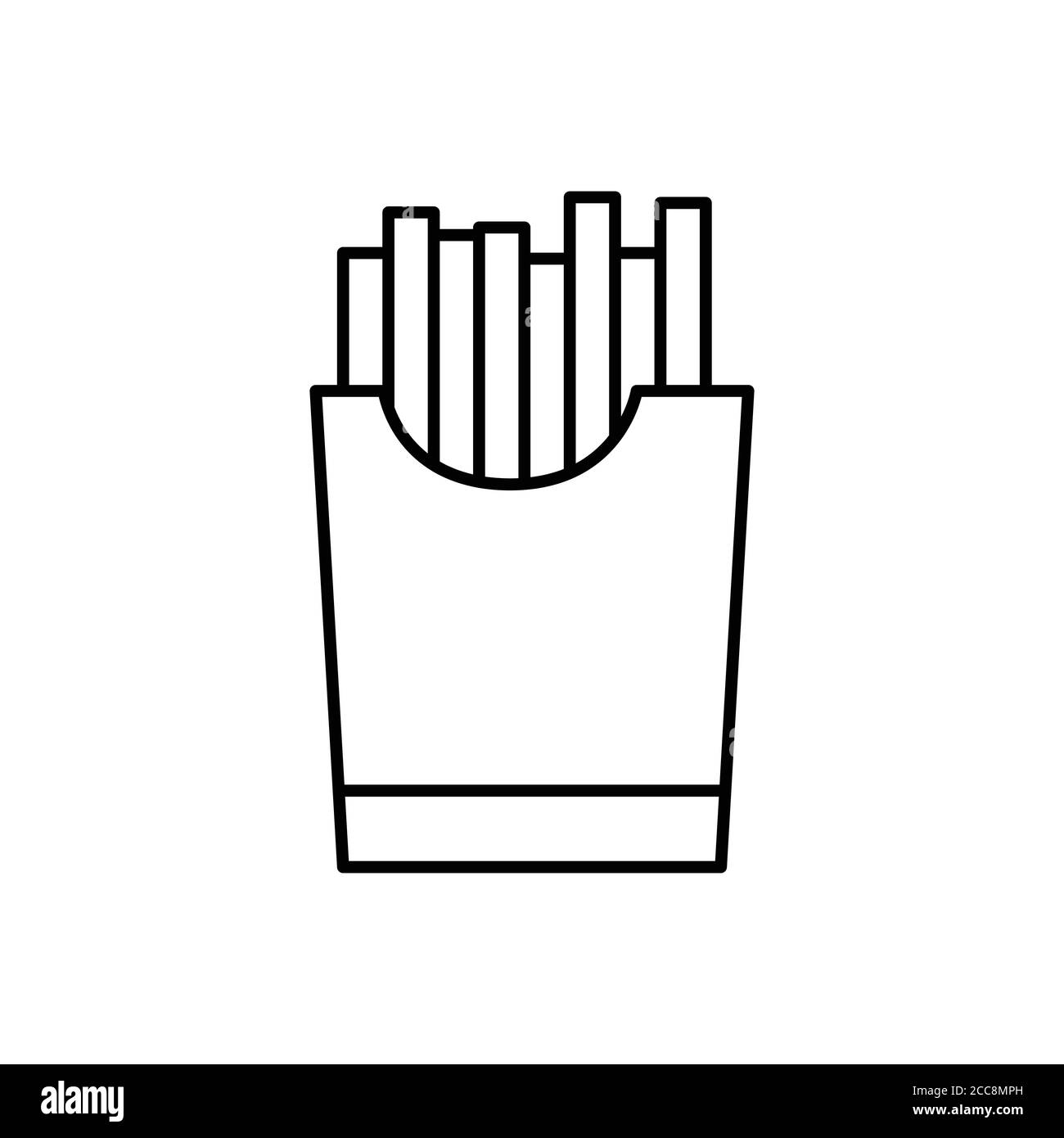 Potato chips vector logo icon hi-res stock photography and images - Alamy