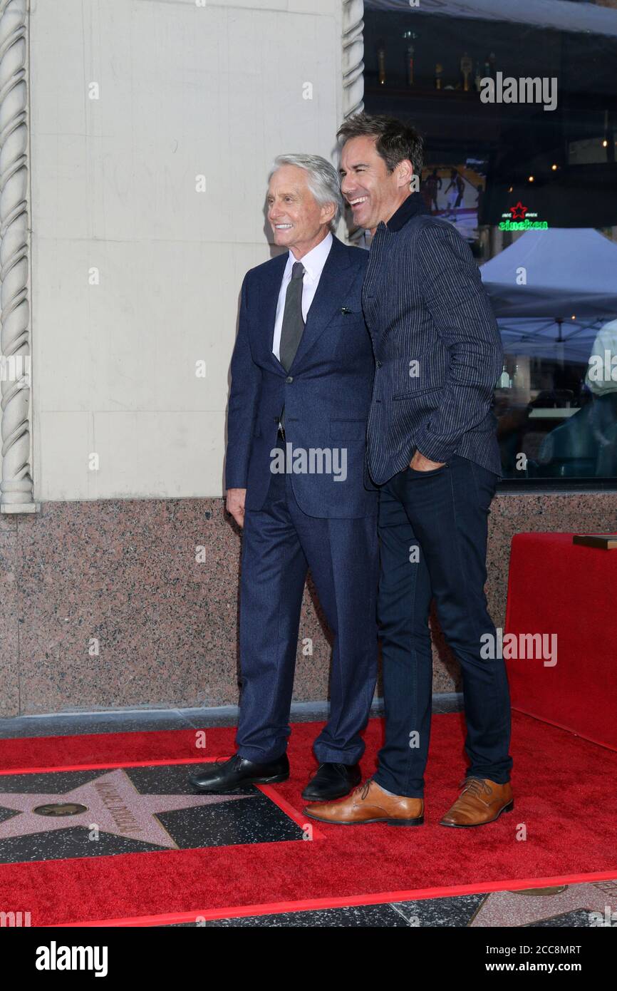 LOS ANGELES - NOV 6: Michael Douglas, Eric McCormack at the Michael ...