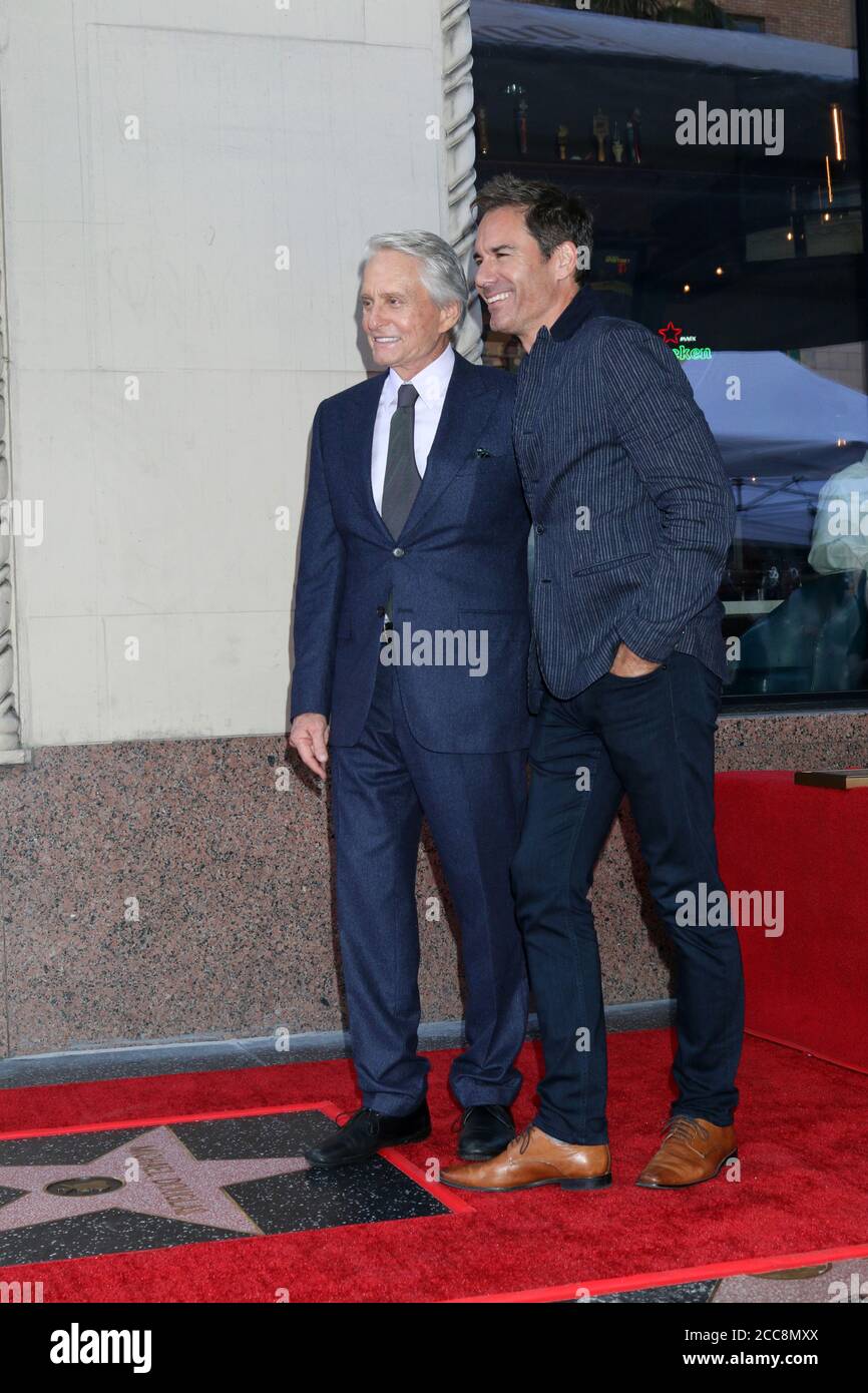 LOS ANGELES - NOV 6: Michael Douglas, Eric McCormack at the Michael ...