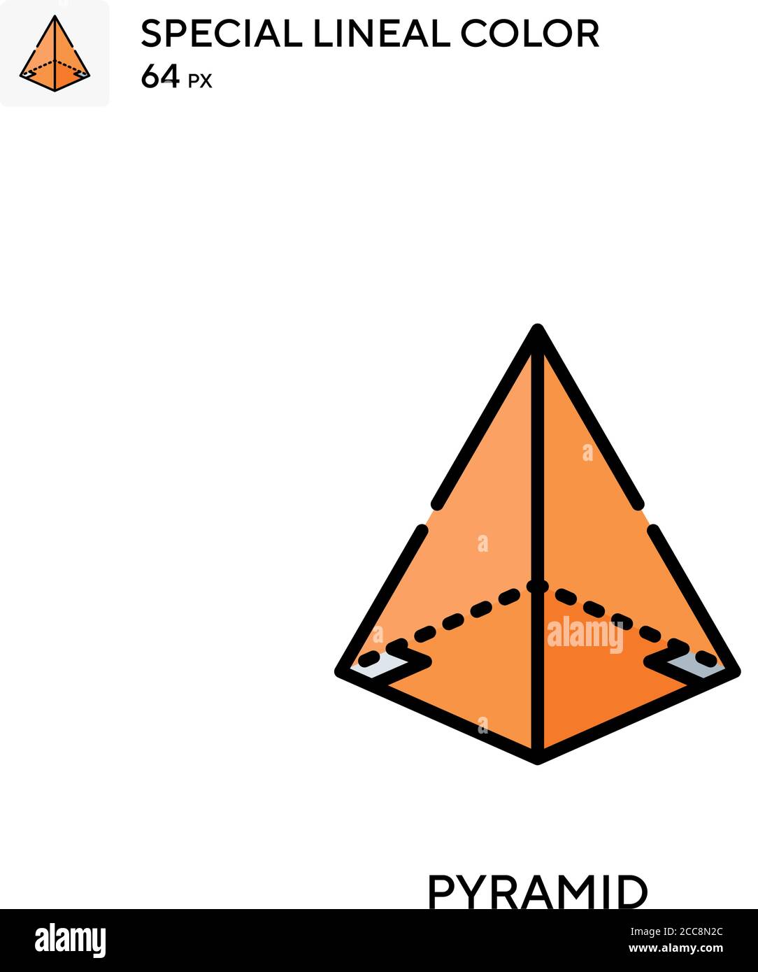 Pyramid Special lineal color vector icon. Illustration symbol design ...