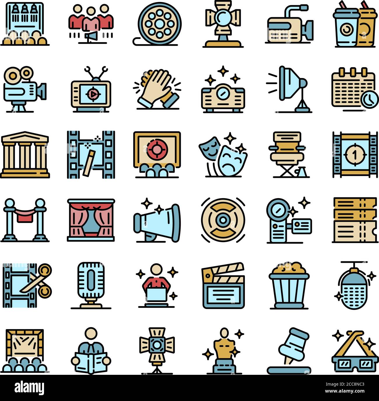 Art director icons set vector flat Stock Vector Image & Art - Alamy