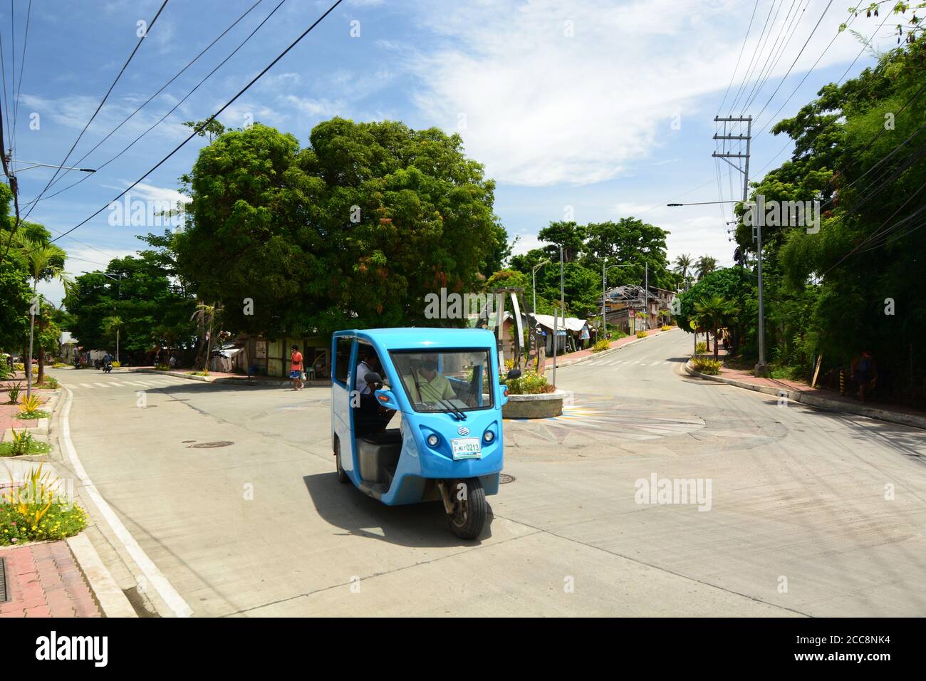 Public transport in Boracay island. Western Visayas. Philippines Stock ...