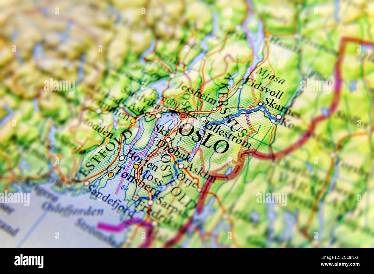 Oslo norway europe map hi-res stock photography and images - Alamy