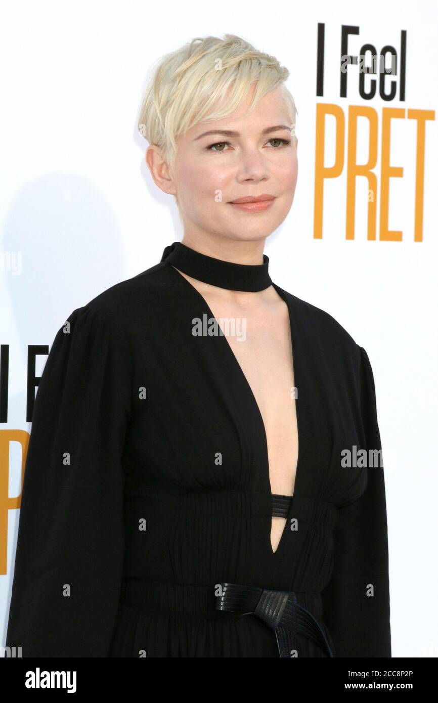 LOS ANGELES - APR 17: Michelle Williams at the I Feel Pretty World Premiere at Village Theater ...