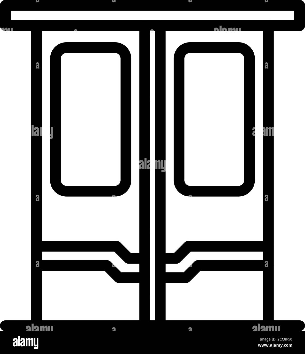 Open subway doors Stock Vector Images - Alamy