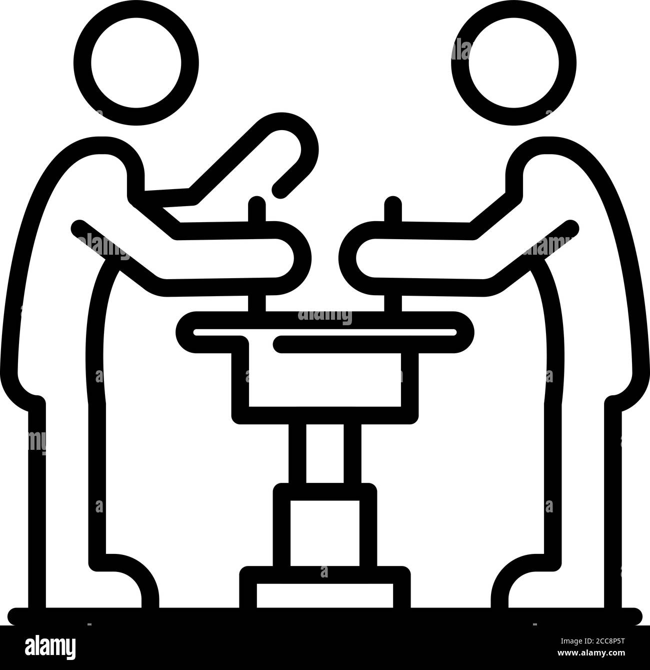 Two powerful men Black and White Stock Photos & Images - Alamy